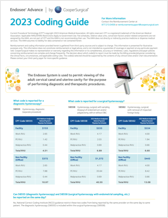 Reimbursement - CooperSurgical