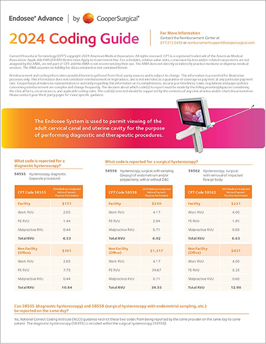 Reimbursement - CooperSurgical